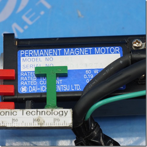 [SERVO MOTOR] RM1 RM1 DAI-ICHI DENTSU PERMANENT MAGNET MOTOR / ㈜엠이티 1 ...