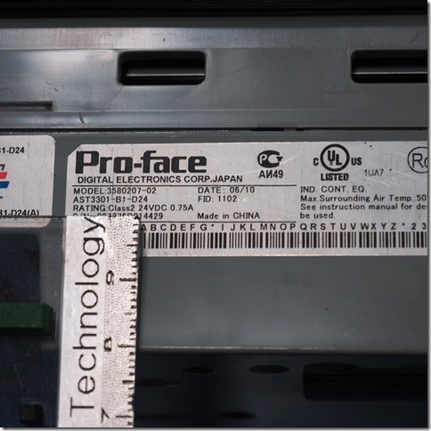 [[PANEL] DIGITAL PRO-FACE OPERATOR PANEL AST3301-B1-D24 3580207-02 ...