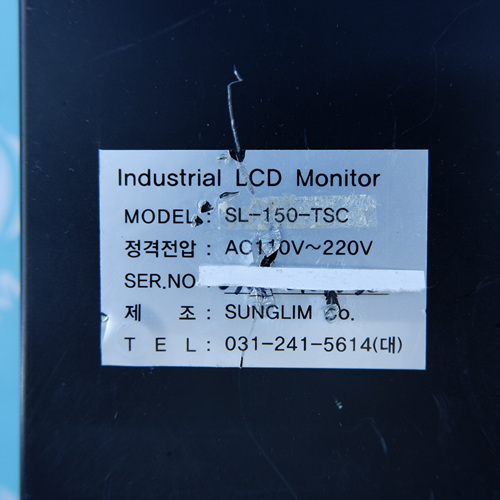 [PANEL]SUNGLIM INDUSTRIAL LCD MONITOR SL-150-TSC SL150TSC /엠이티 1초견적 ...