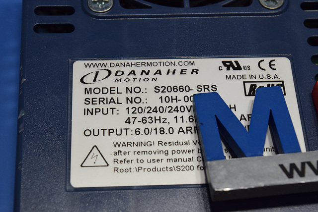 [SERVO DRIVE]DANAHER S200 SERIES SERVO DRIVER S20660-SRS S20660SRS ...