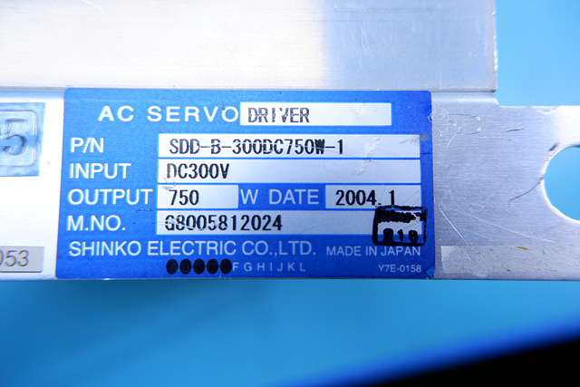 [SERVO DRIVE]SHINKO 750W AC SERVO DRIVER SDD-B-300DC750W-1 ...