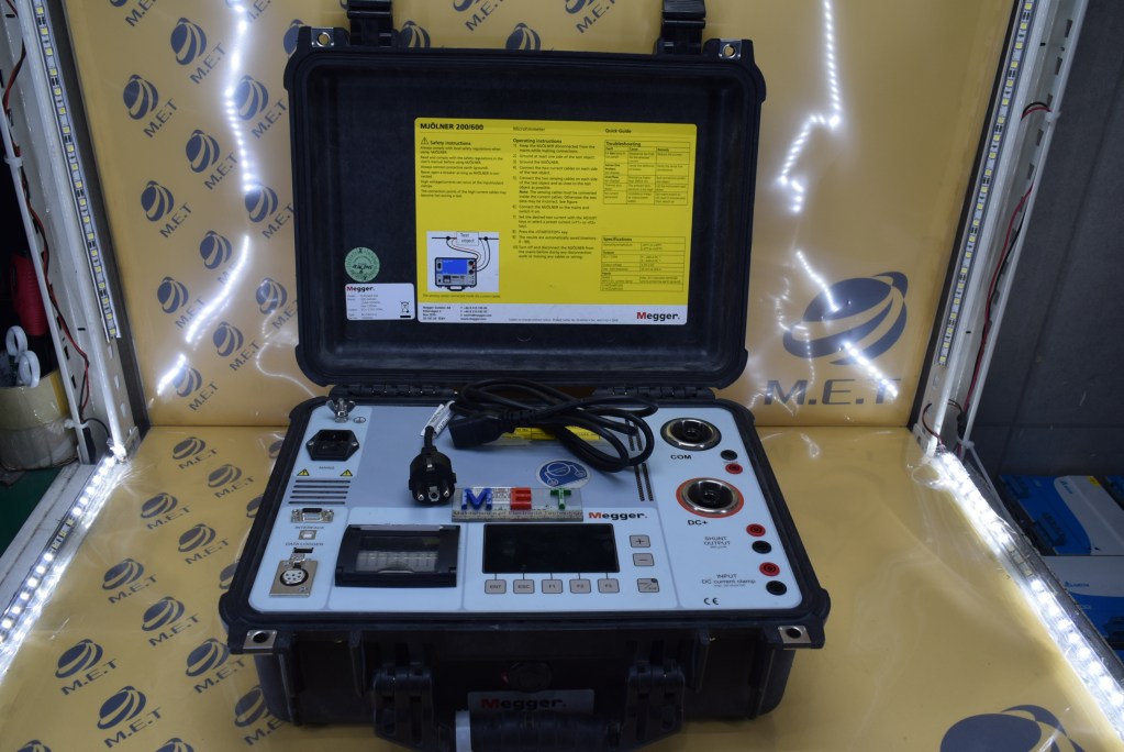 [MICROHMMETER] MEGGER MJOLNER 200 /산업용자동화장비 수리 / (주)엠이티 / | 산업용 전자장비 판매 ...