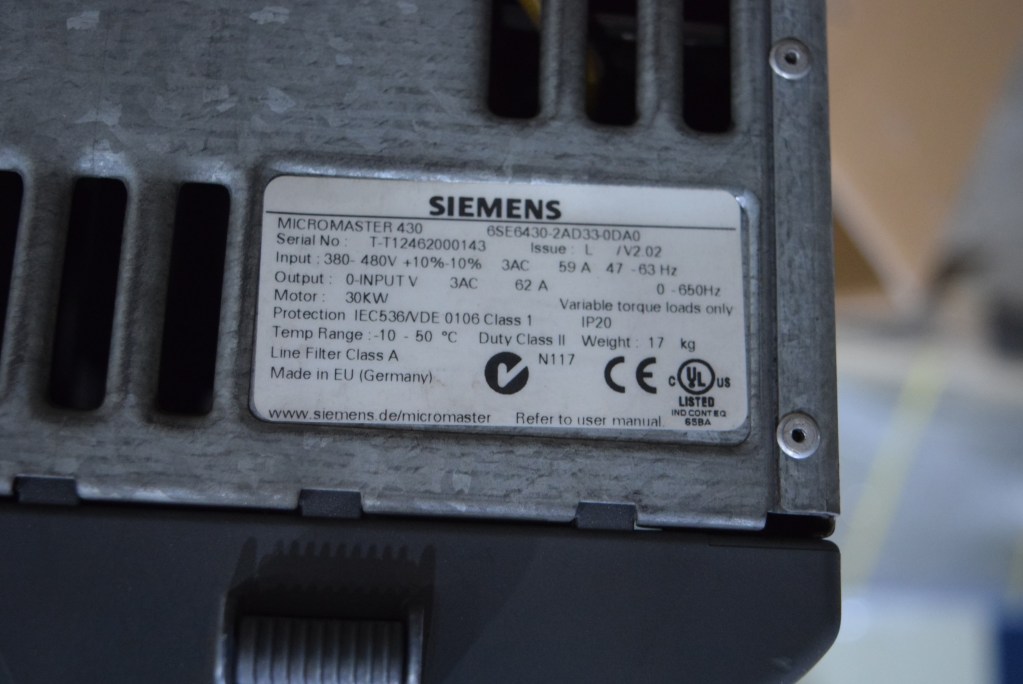 [INVERTER] SIEMENS 6SE6430-2AD33-0DA0 /산업용자동화장비 수리 / (주)엠이티 / | 산업용 전자 ...